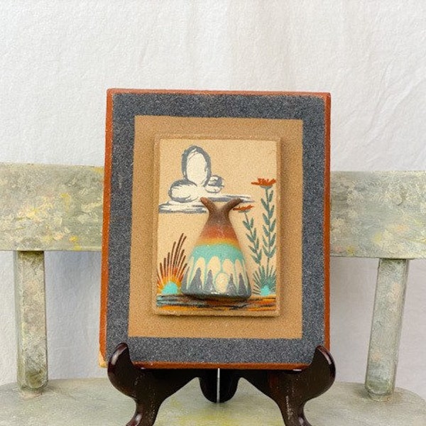 Navajo Sand Art Vase - Etsy