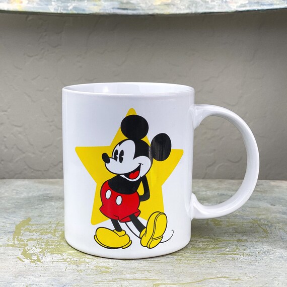 Vintage Mickey Mouse Mug by Jerry Leigh 2-sided Star Image | Etsy