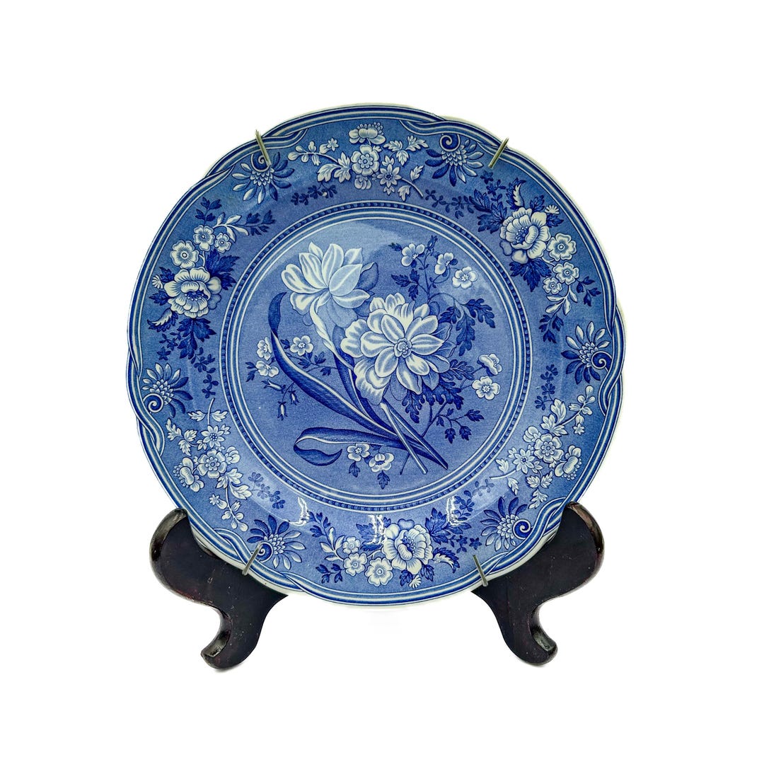 Vintage Spode Blue Room Collection - Floral - Decorative Wall Plate ...