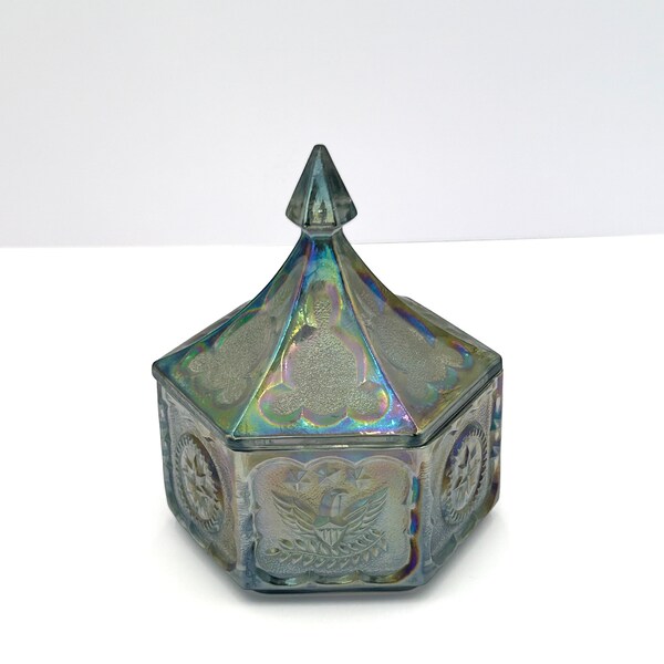 Carnival Glass Candy Dish - Etsy