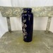 Vintage Navy Blue ARTMARK Vase. Blue With Cherry Blossoms and Birds ...