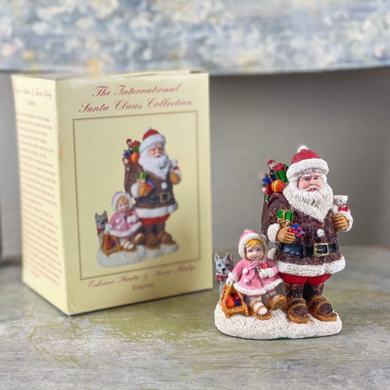 United States Alaska Eskimo Santa with Snow Baby The | Etsy