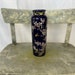 Vintage Navy Blue ARTMARK Vase. Blue With Cherry Blossoms and Birds ...
