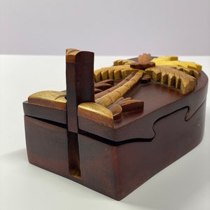 Hawaiian Trapical Scene With Coconut Palm Tree and Pineapple Wooden ...