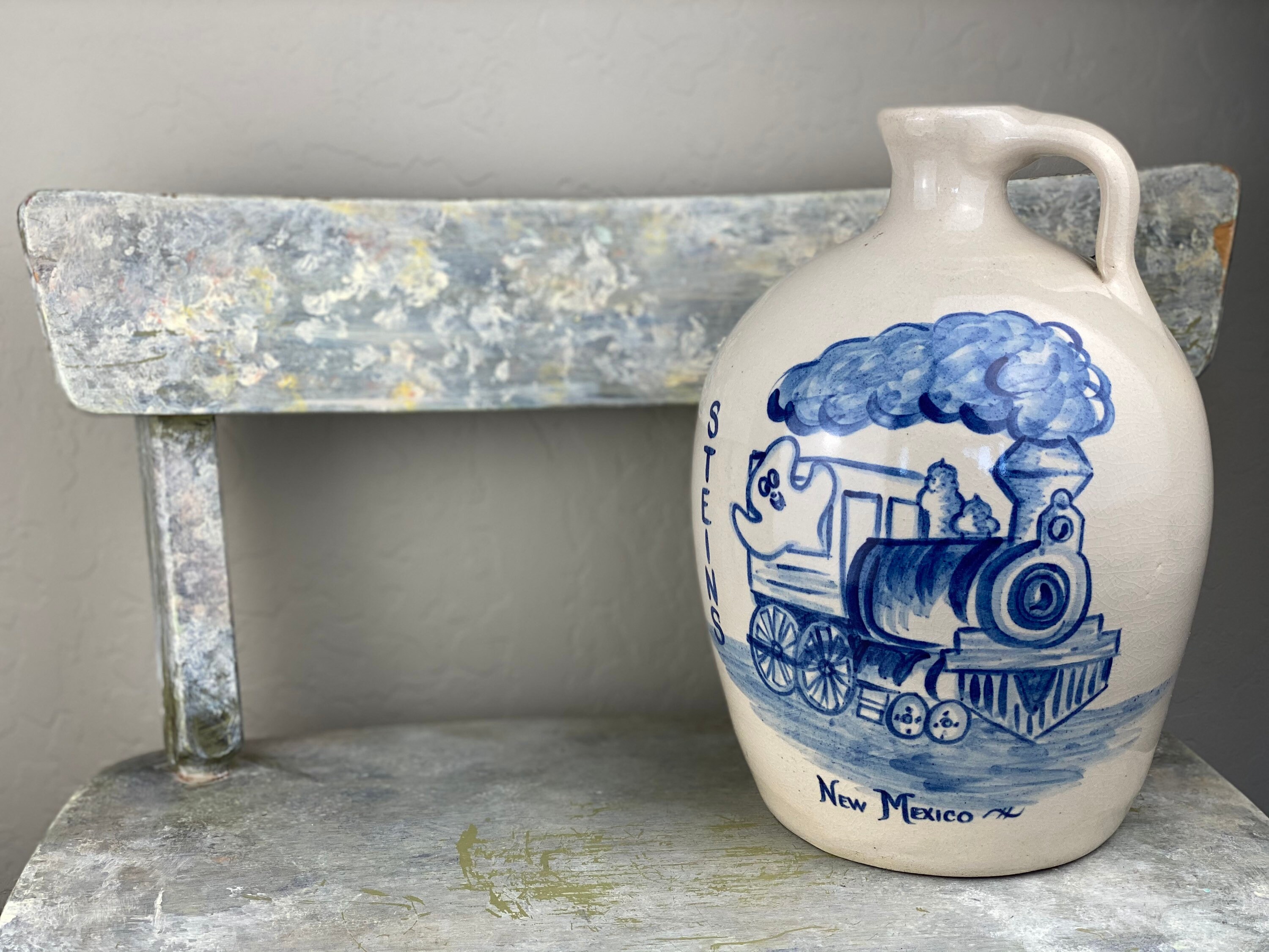 Vintage Southern Pacific Railroad Jug Steins New Mexico | Etsy