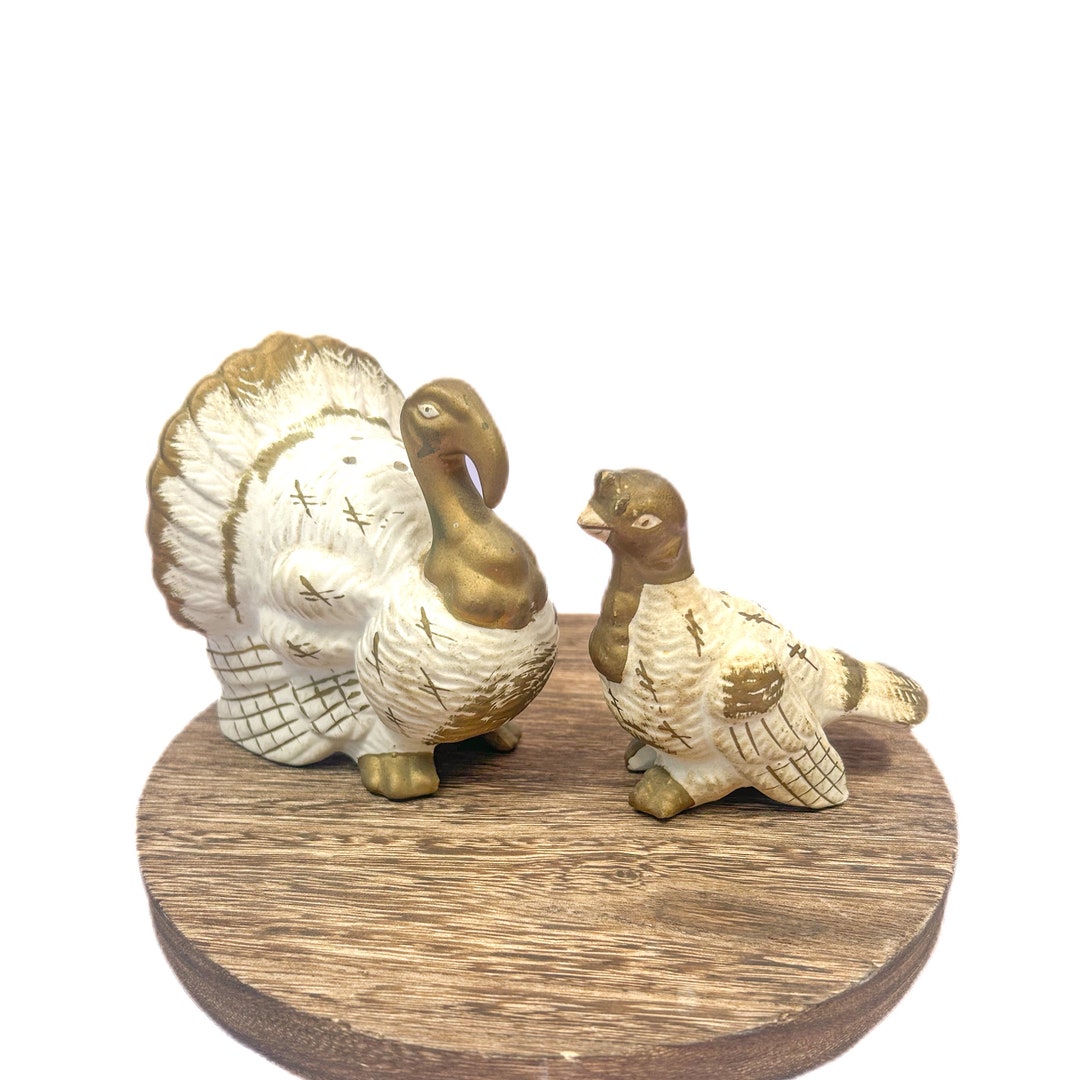 Vintage Turkey Salt and Pepper Shaker Set (tom Gobbler & Hen) Made in ...