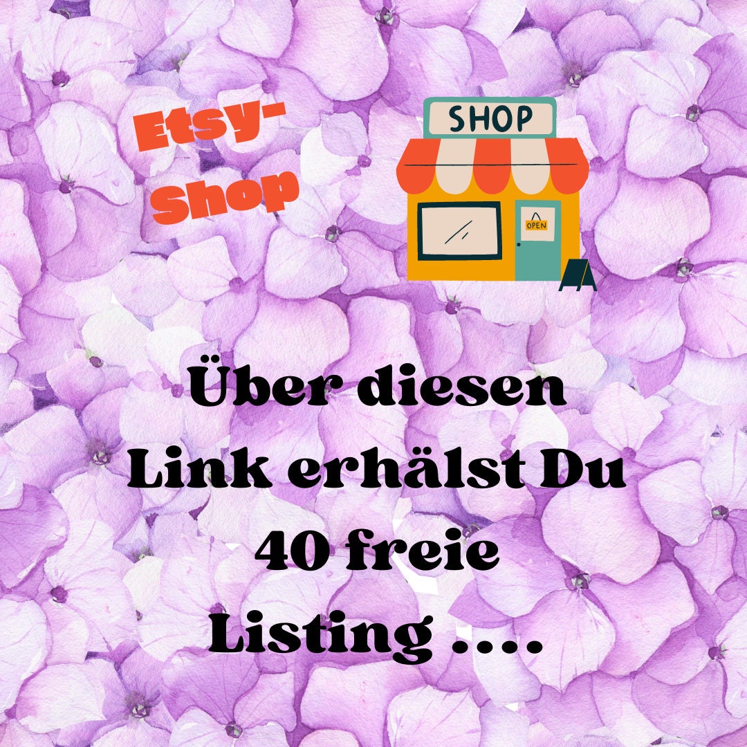 Etsy 40 Free Listings, Etsy 40 Free Listing, Etsy Shop Opening, 40 Free Etsy Listings, Open a ...