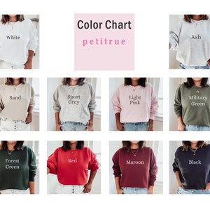 Trendy Sweatshirt With Words on Back Crewneck Womens - Etsy