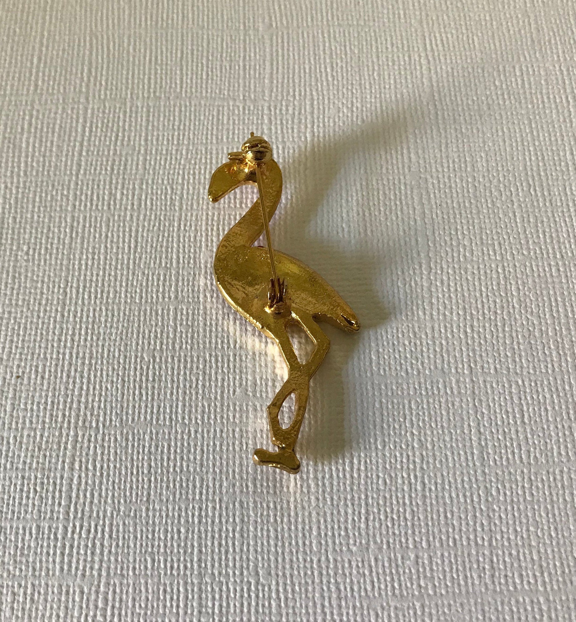 Vintage Flamingo Pin Bird Pin Enamel Flamingo Brooch Red - Etsy