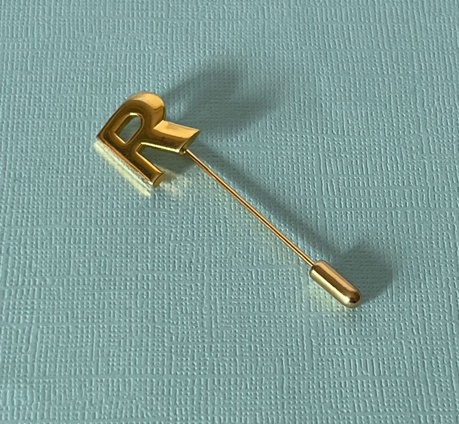 Vintage Letter R Pin, Letter R Stick Pin, Letter R Jewelry, Letter R ...