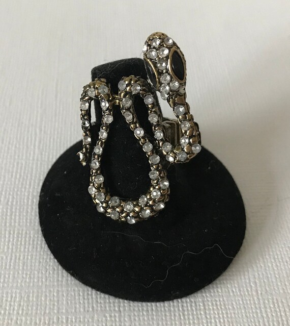 vintage egyptian snake ring - Gem