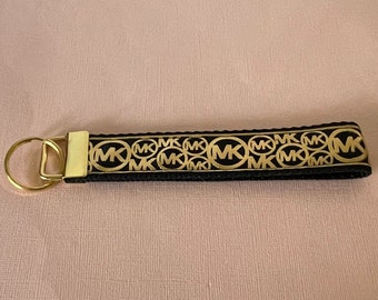Black and Gold Key Fob - Etsy