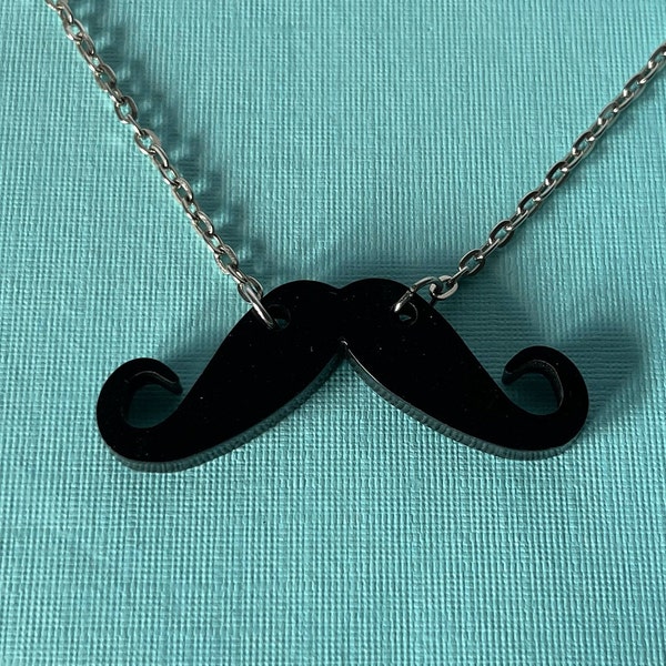 Mustache Necklace - Etsy
