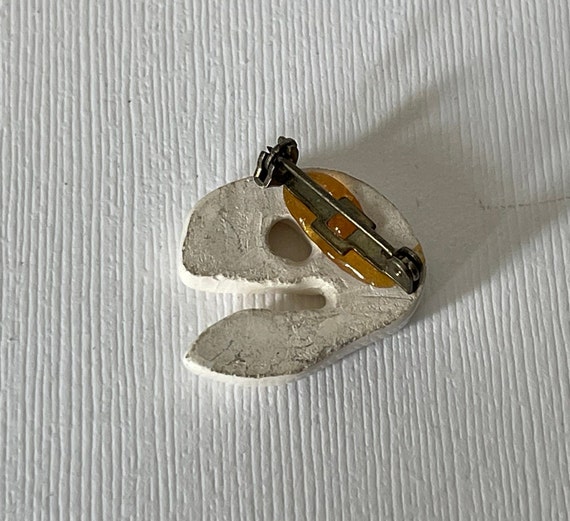 Vintage letter E brooch, letter E with flowers pin, l… - Gem