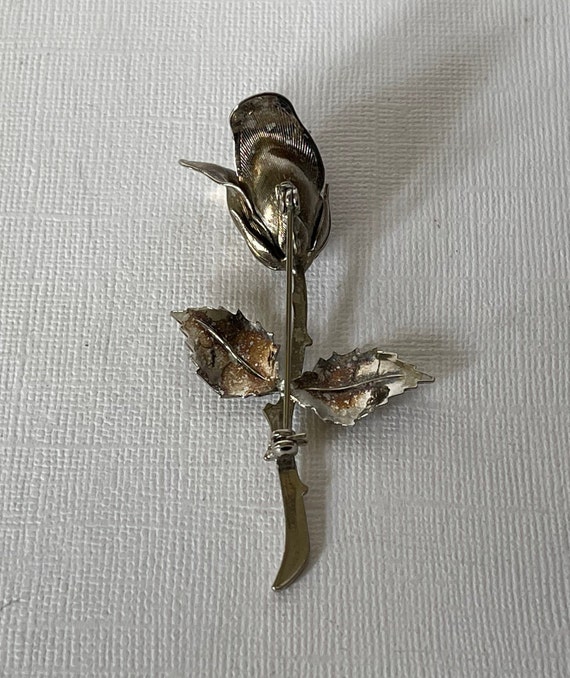 Vintage rose pin, single rose pin, flower pin, The Ba… - Gem