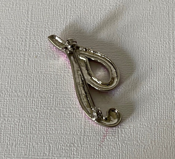 Vintage letter T brooch, letter t jewelry, pink lette… - Gem