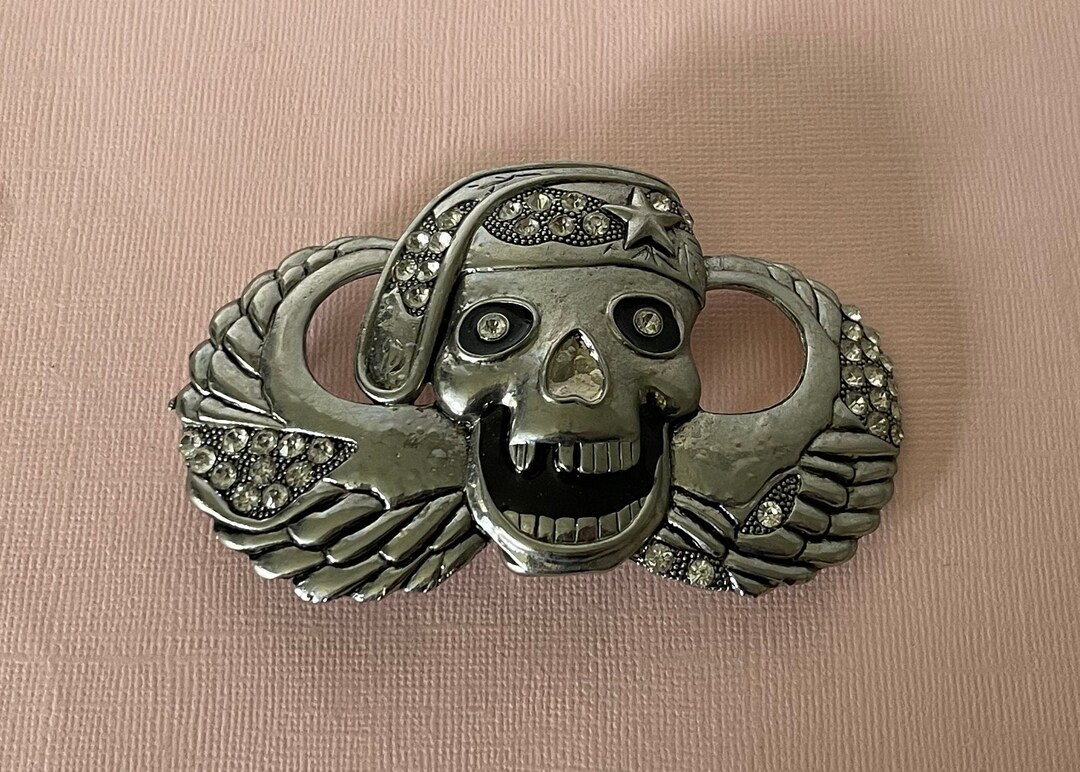 Skull Belt Buckle Skeleton Belt Buckle Biker Belt Buckle - Etsy