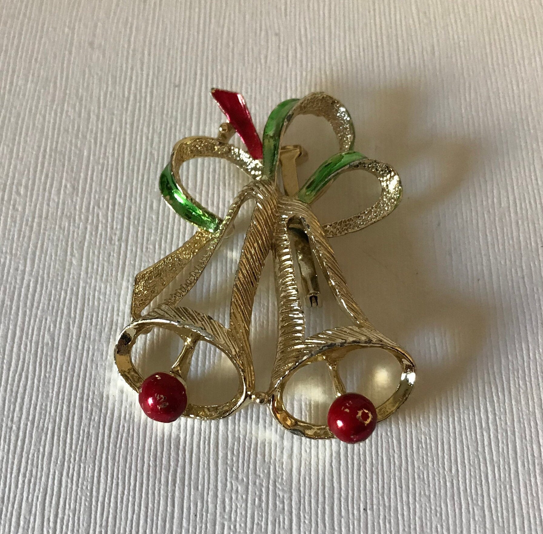 Vintage Gerry's Bell Pin, Jingle Bells Pin, Christmas Pin, Holiday Pin ...