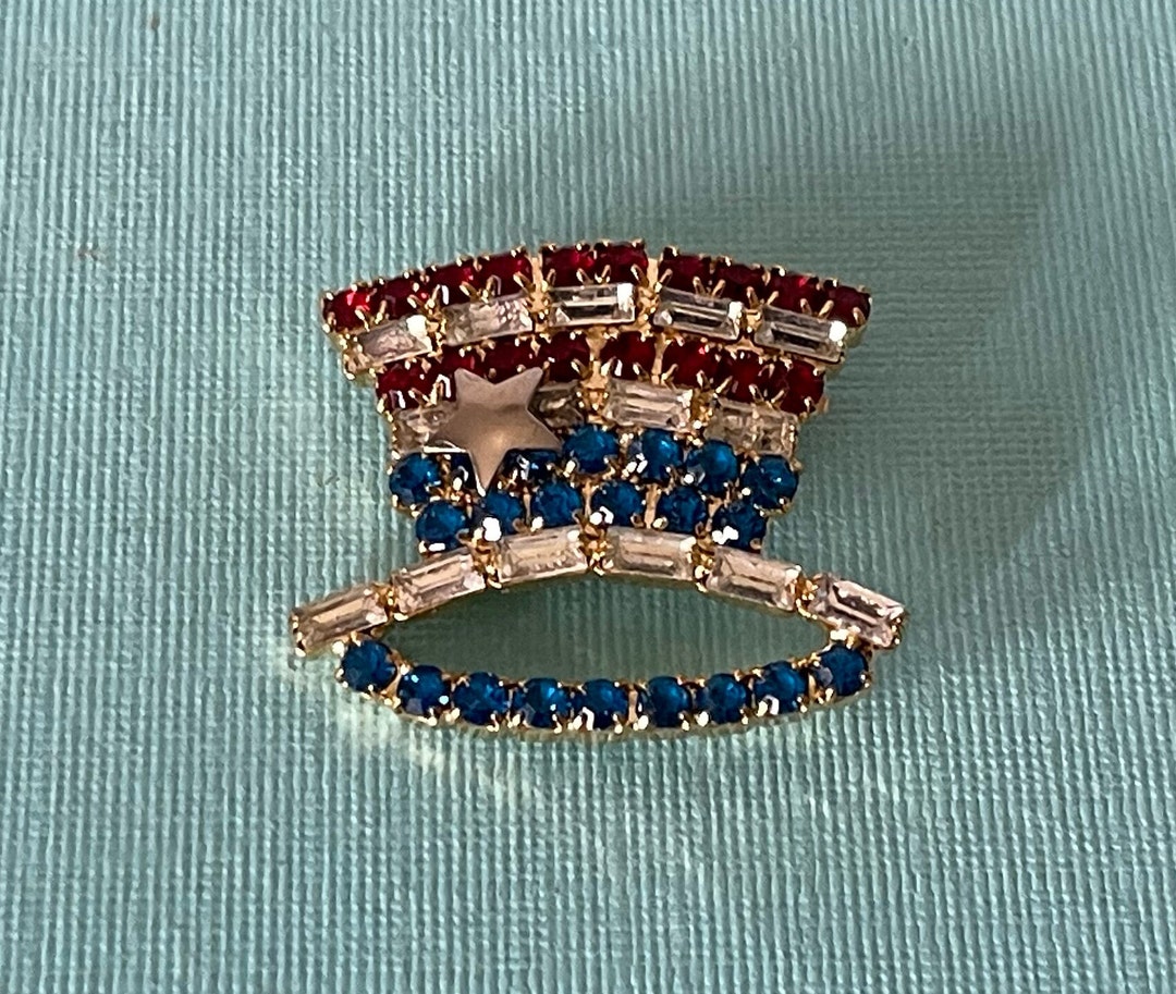 Vintage Uncle Sam's Hat Pin, Patriotic Jewelry, 4th of July, MAGA ...