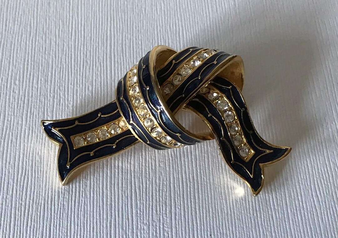 Vintage Joan Rivers Brooch, Joan Rivers Bow Brooch, Joan Rivers Jewelry ...
