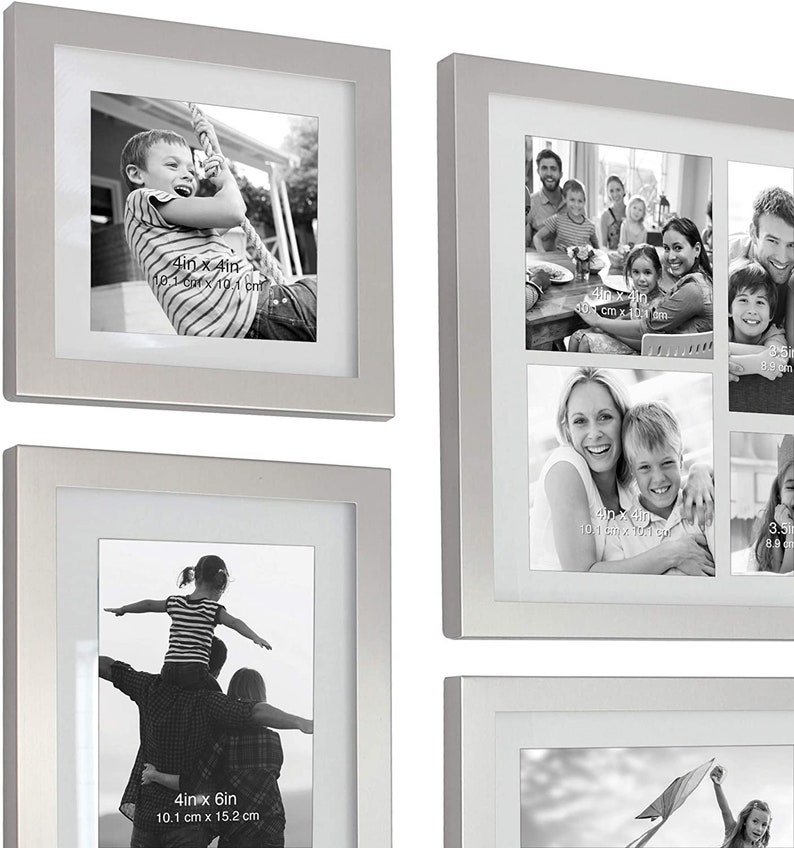 Decorative Stamped 5 Piece Photo Frame Set Wall Hanging - Etsy