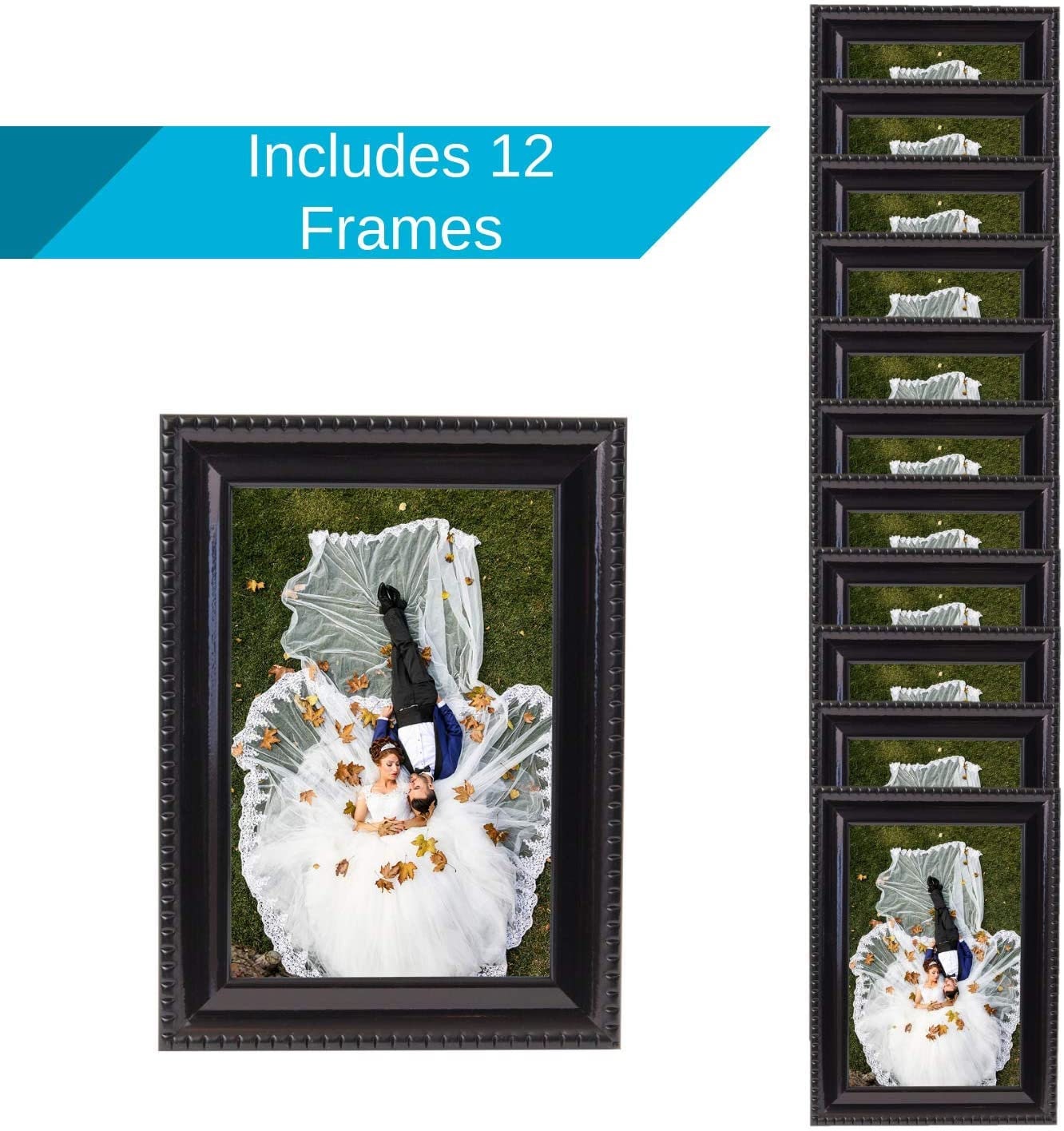 Picture Frame Set 12 Pack 4x6 Inches Wood Glass Multi | Etsy