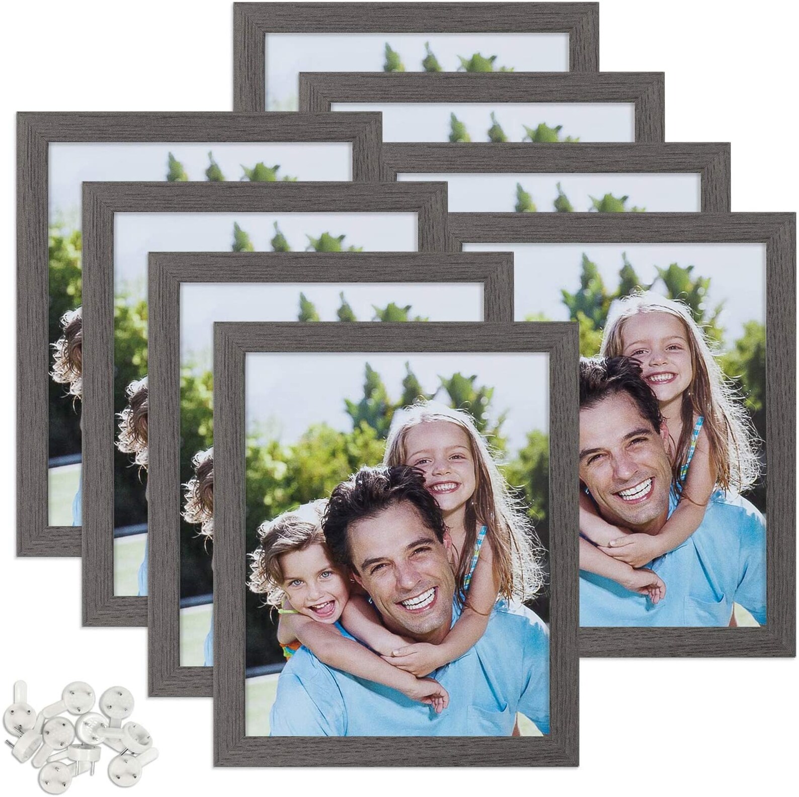 Picture Frame With High Definition Glass Wood Textured Photo | Etsy