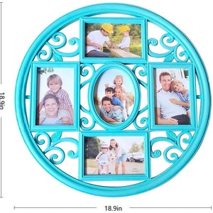 2pack of 4x6 Wall Photo Collage Frames - Round Circular Circle Wall ...