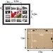 12x16 Picture Frame 13 Opening Displays One 5x7 Photo and Twelve 2x3 ...