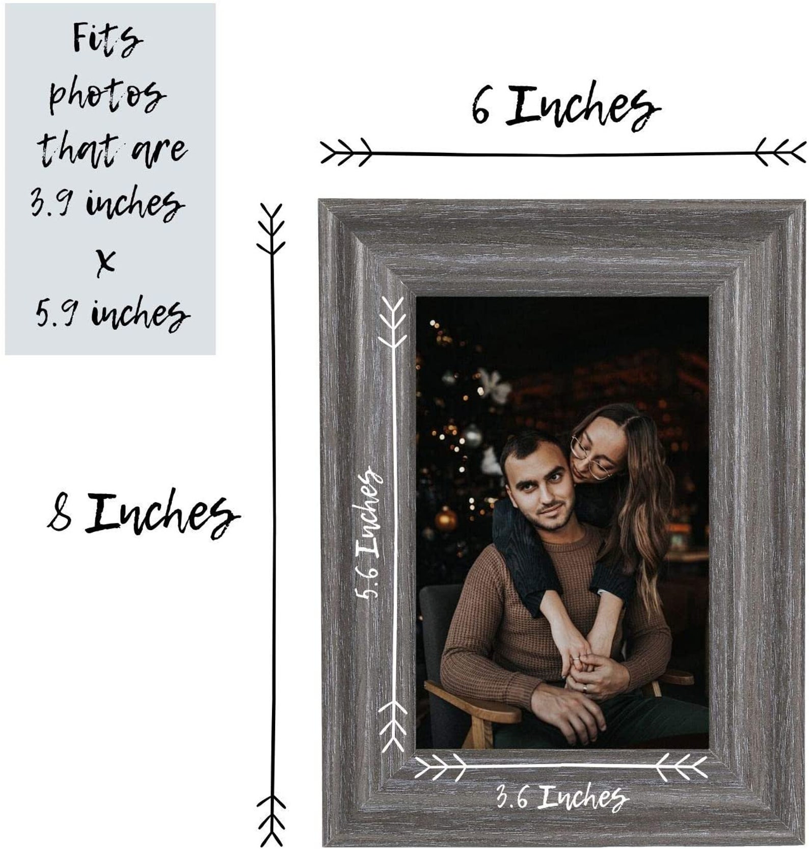 Picture Frame Set 12 Pack 4x6 Inches Wood Glass Multi - Etsy