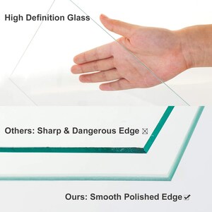 Picture Frame With High Definition Glass Wood Textured Photo - Etsy