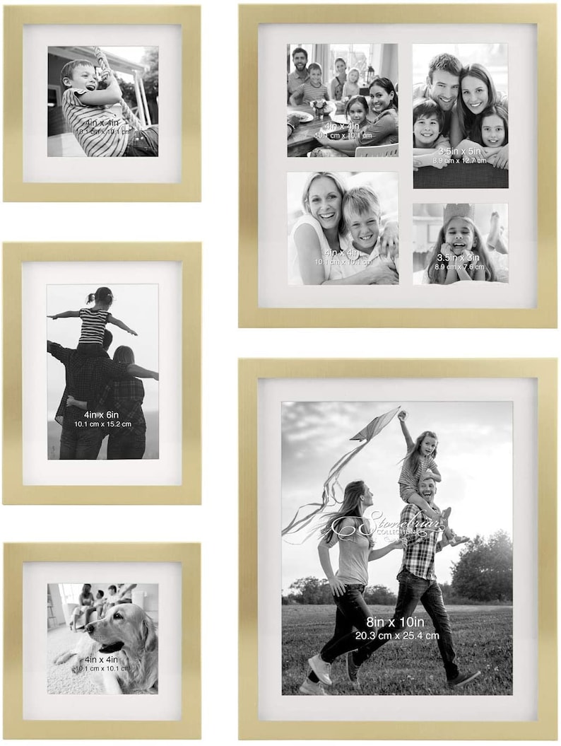 Decorative Stamped 5 Piece Photo Frame Set Wall Hanging - Etsy