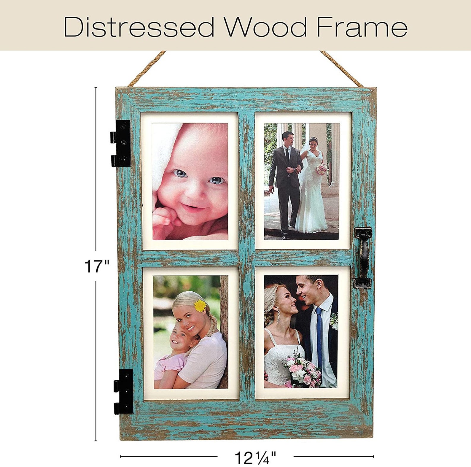 Vintage Farmhouse Window Photo Frame: Rustic Hanging - Etsy