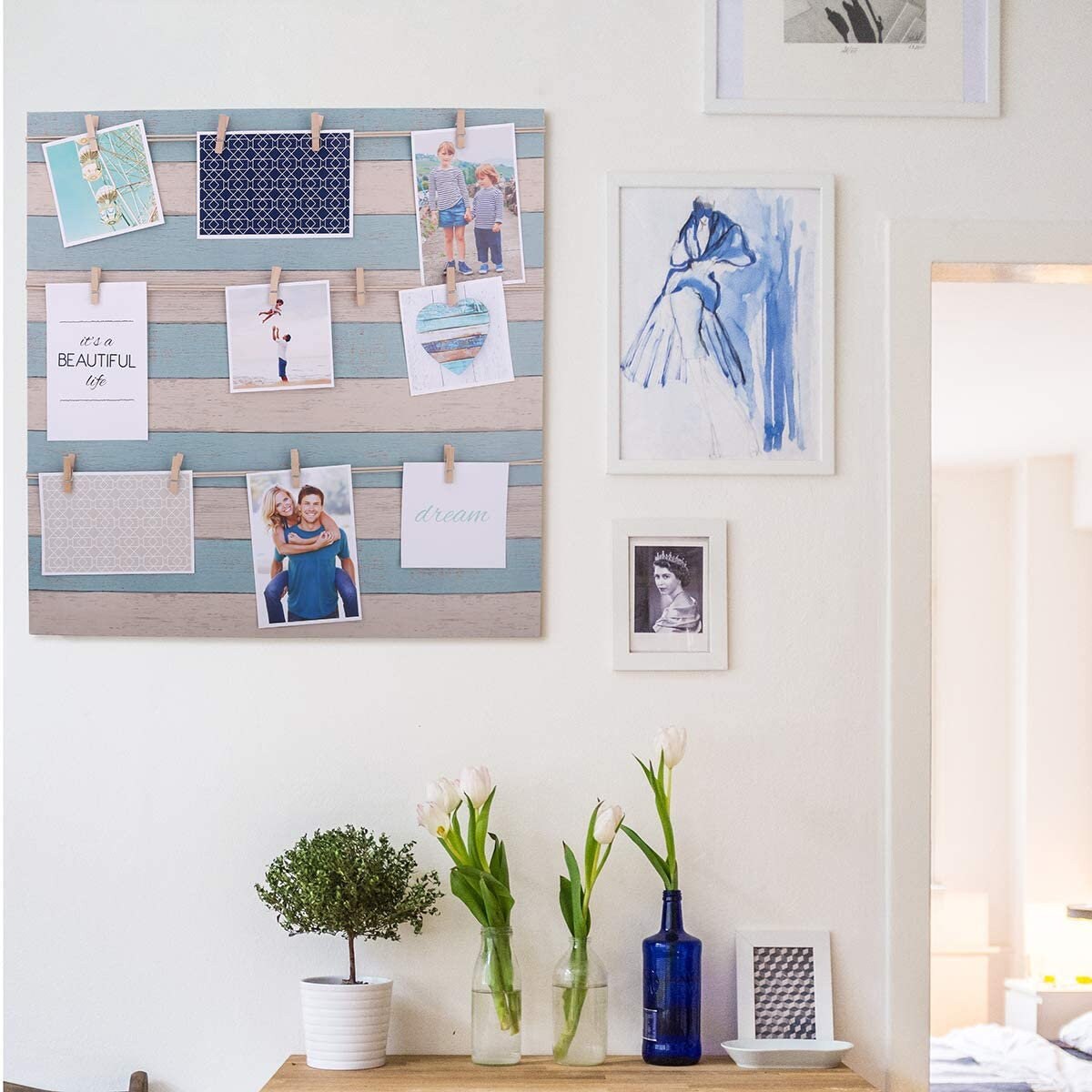 Clip Photo Holder Photo Collage Frame Large Picture Display | Etsy