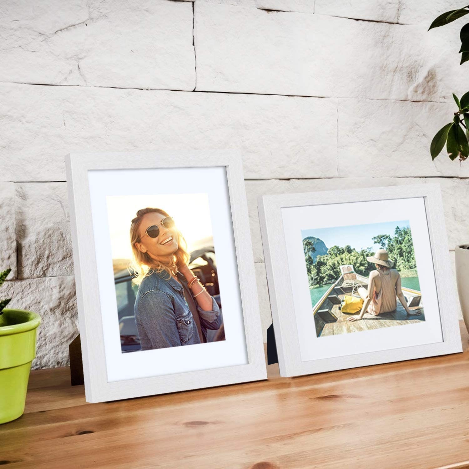 Picture Frame with High Definition Glass Wood Textured Photo | Etsy