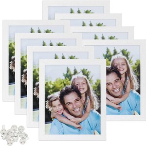 Picture Frame With High Definition Glass Wood Textured Photo - Etsy