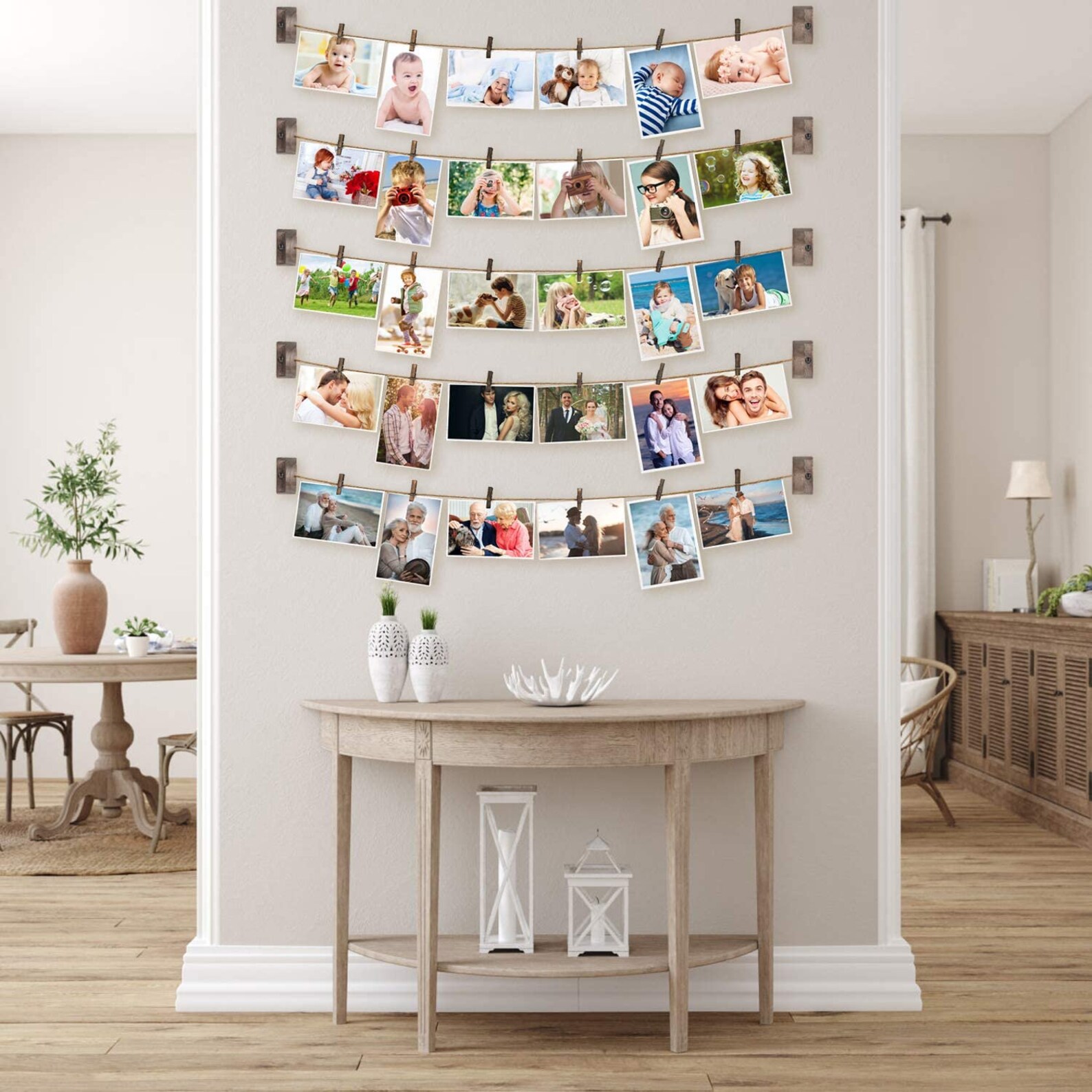 Wood Picture Photo Frames Hanging Photo Display Collage Large - Etsy