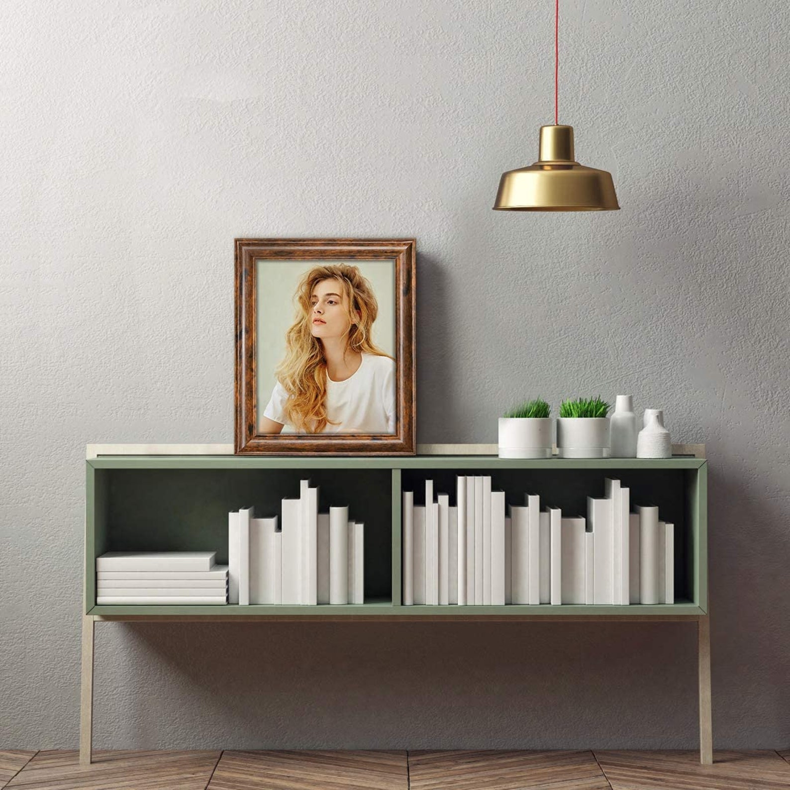 Picture Frame Rustic Brown Wood Pattern Photo Frames 4 Packs - Etsy