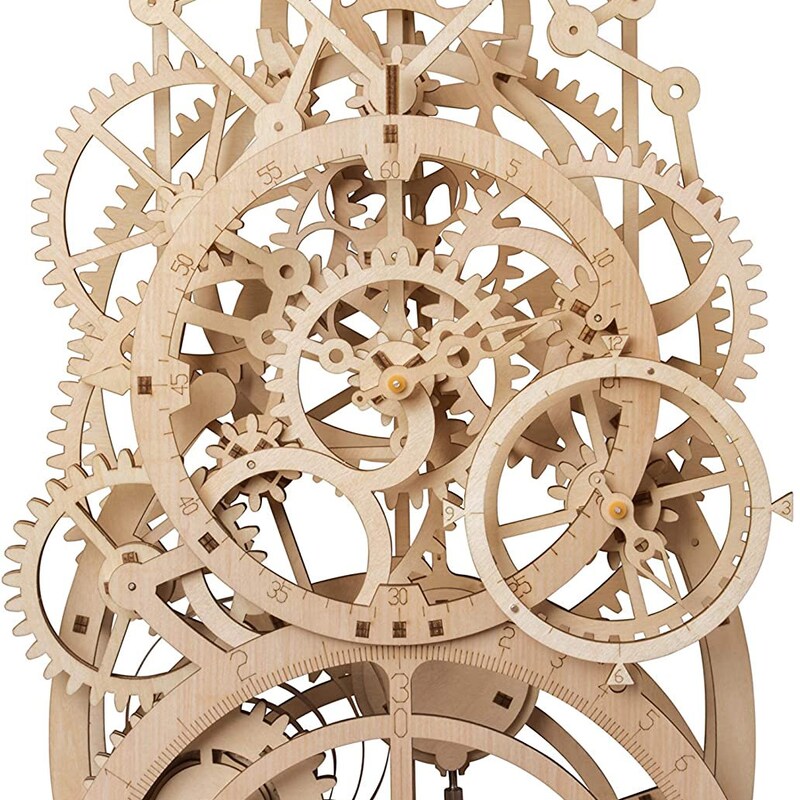 Wooden Gear Clock Kit - Etsy