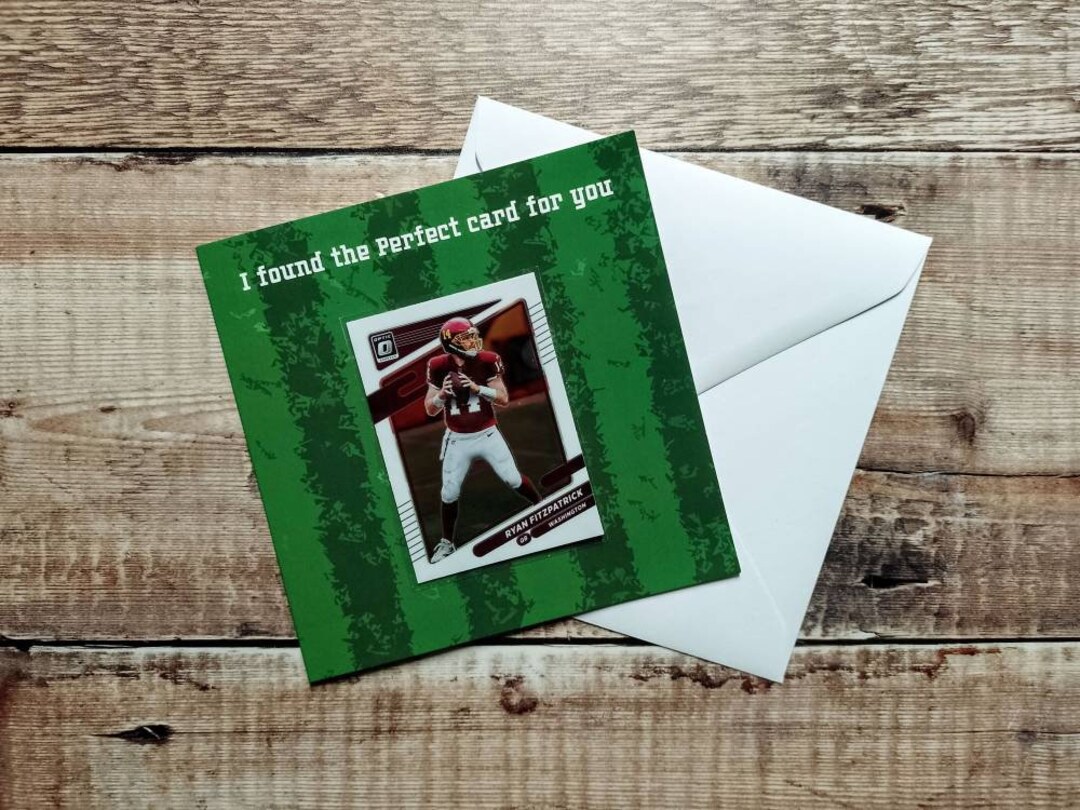 Washington Commanders American Football Birthday Card With Panini ...