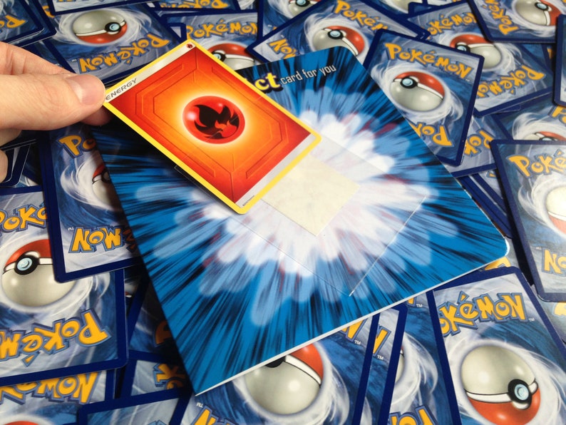 PIKACHU Pokemon Greetings Card With Pokemon TCG Card Ideal - Etsy UK