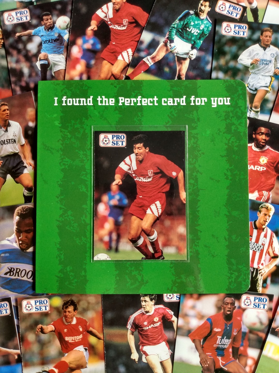 Liverpool FC Football Birthday Card With Classic 90's Football Trading ...