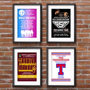 Fantasy Tour Poster Set - 4 X Pitch Perfect Movie Posters | Ideal Gift ...