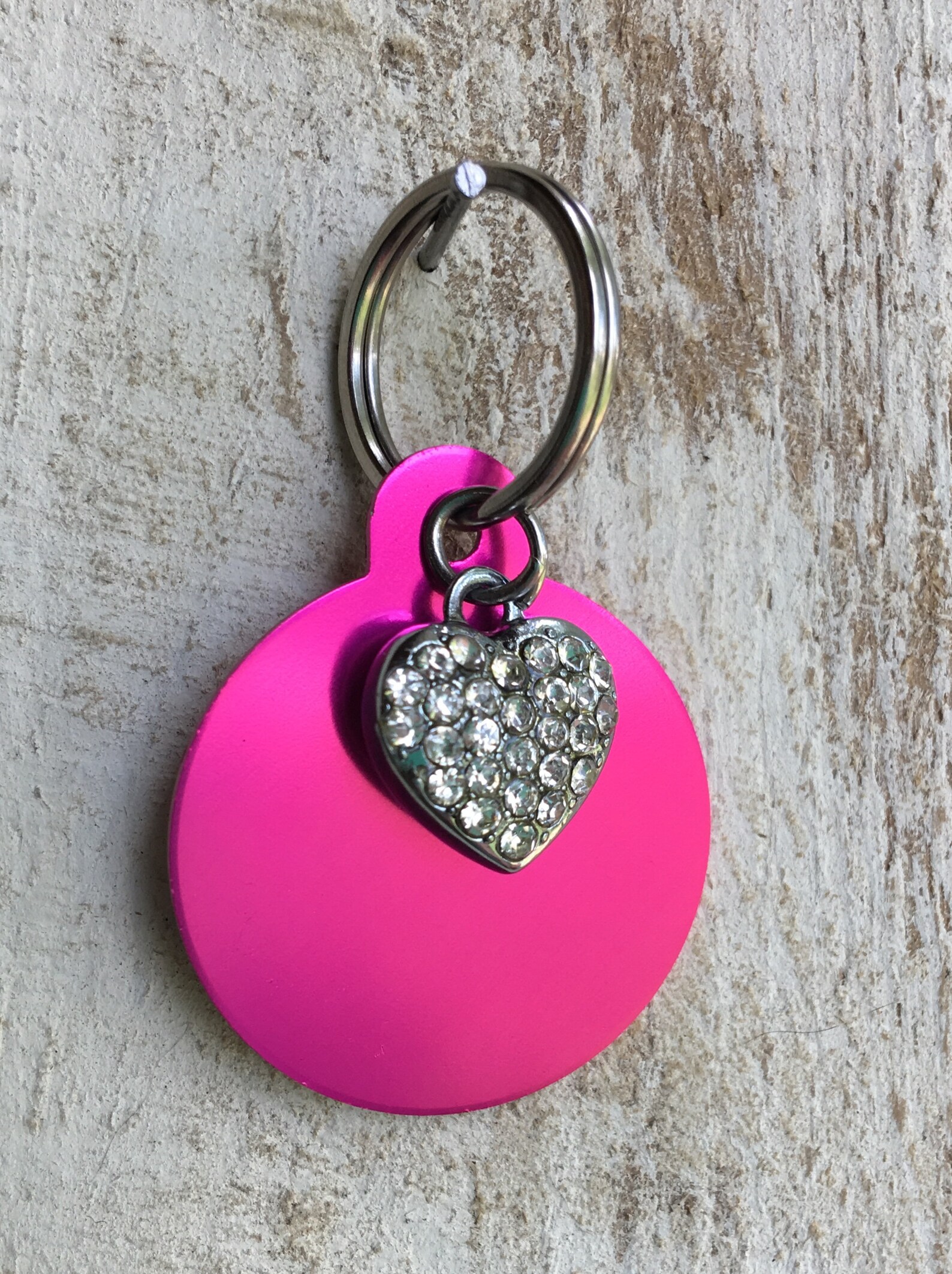 Pink Bling Personalized Engraved Dog or Cat Tag. Pet ID Tags. - Etsy