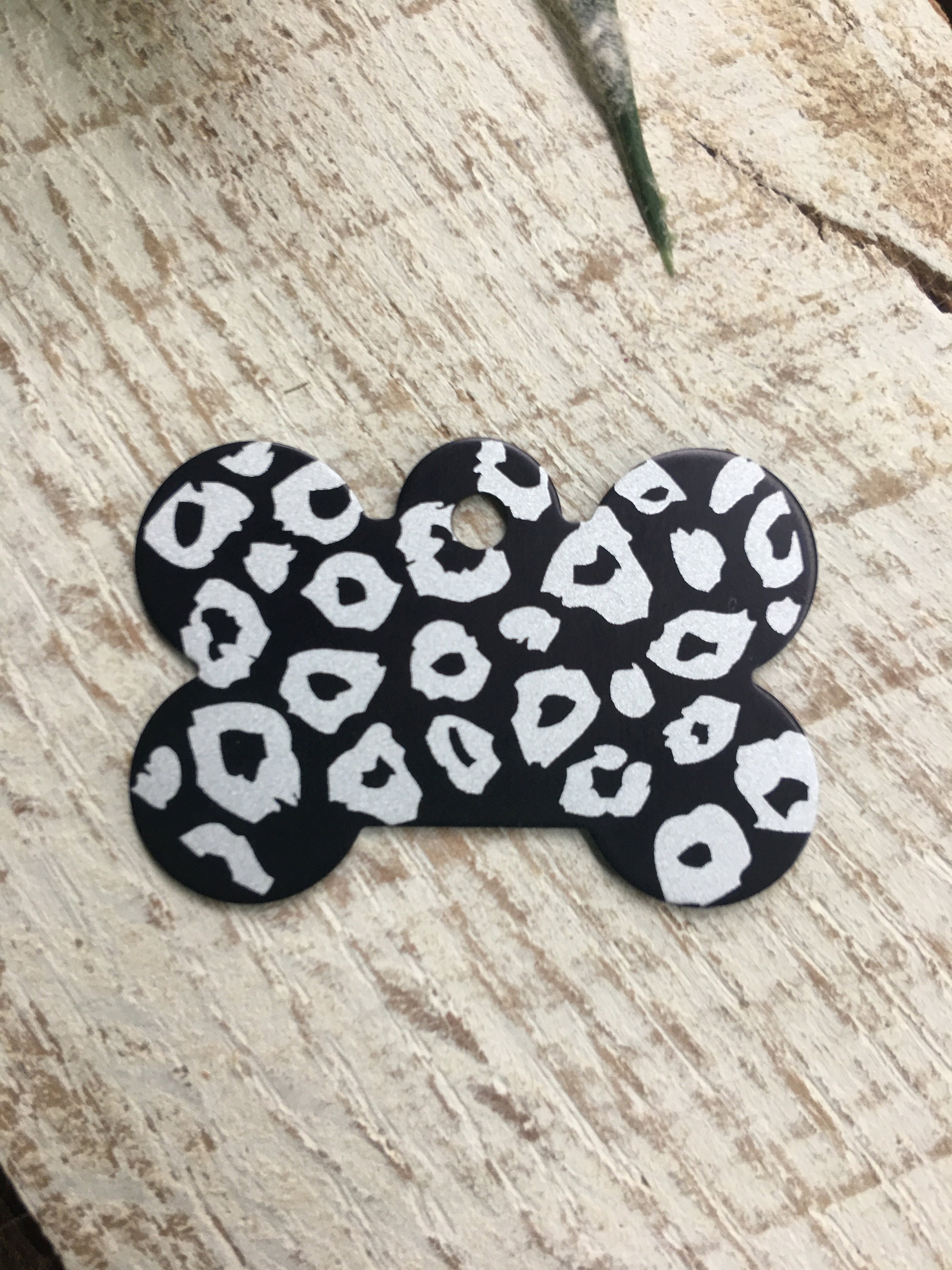 Black Bling Personalized Engraved Dog or Cat Tag. Pet ID Tags. - Etsy