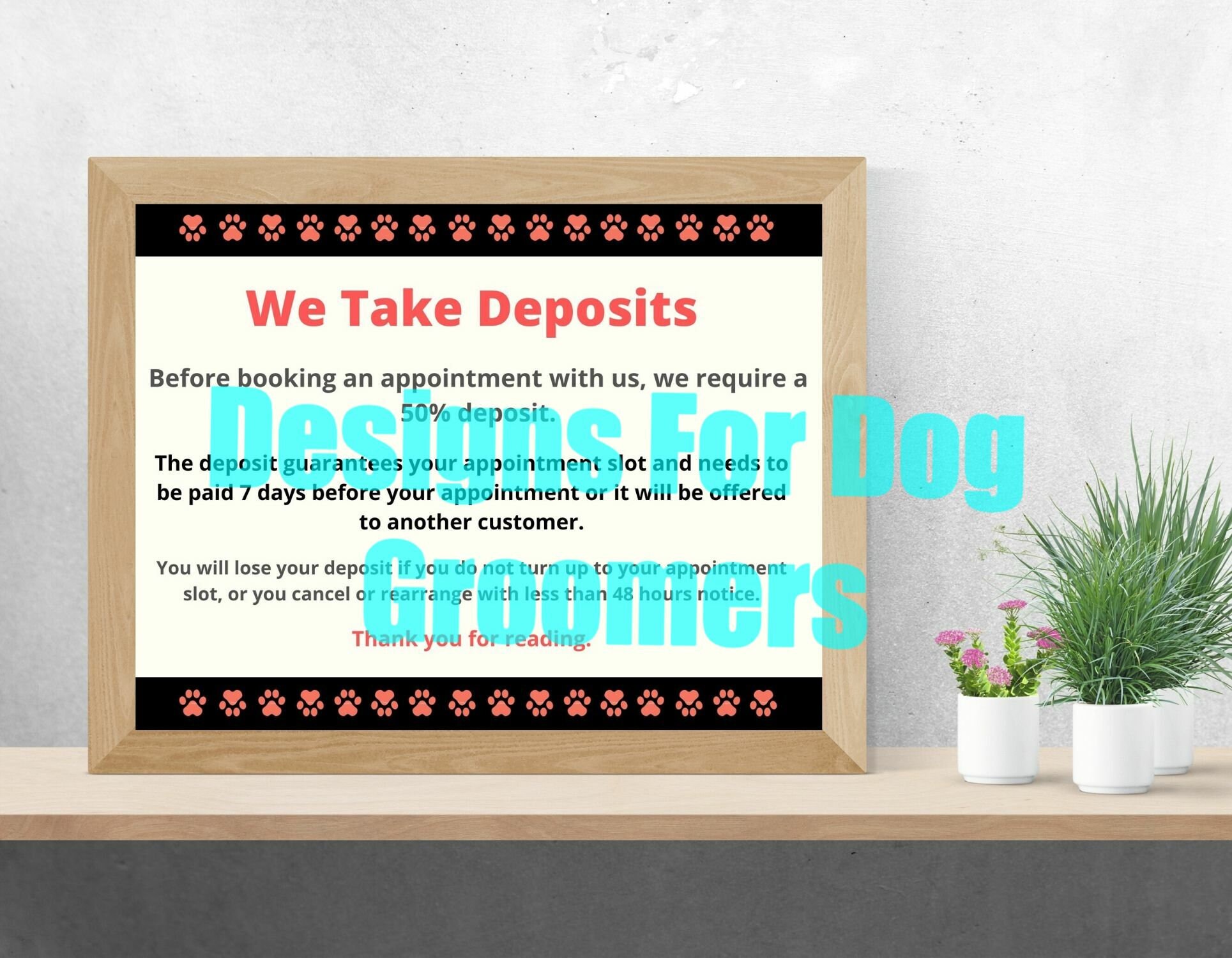 8 Dog Grooming Salon Posters/wall Signs Instant Download | Etsy