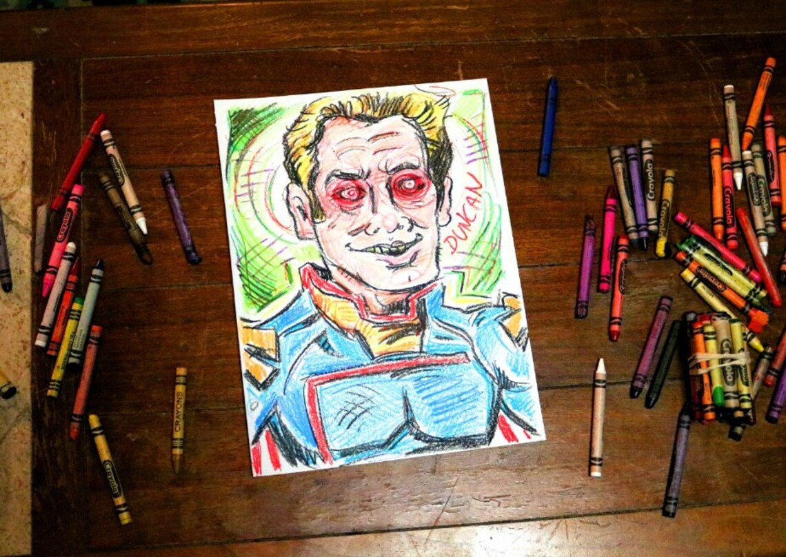 HOMELANDER Drawing by Duncan - Etsy UK