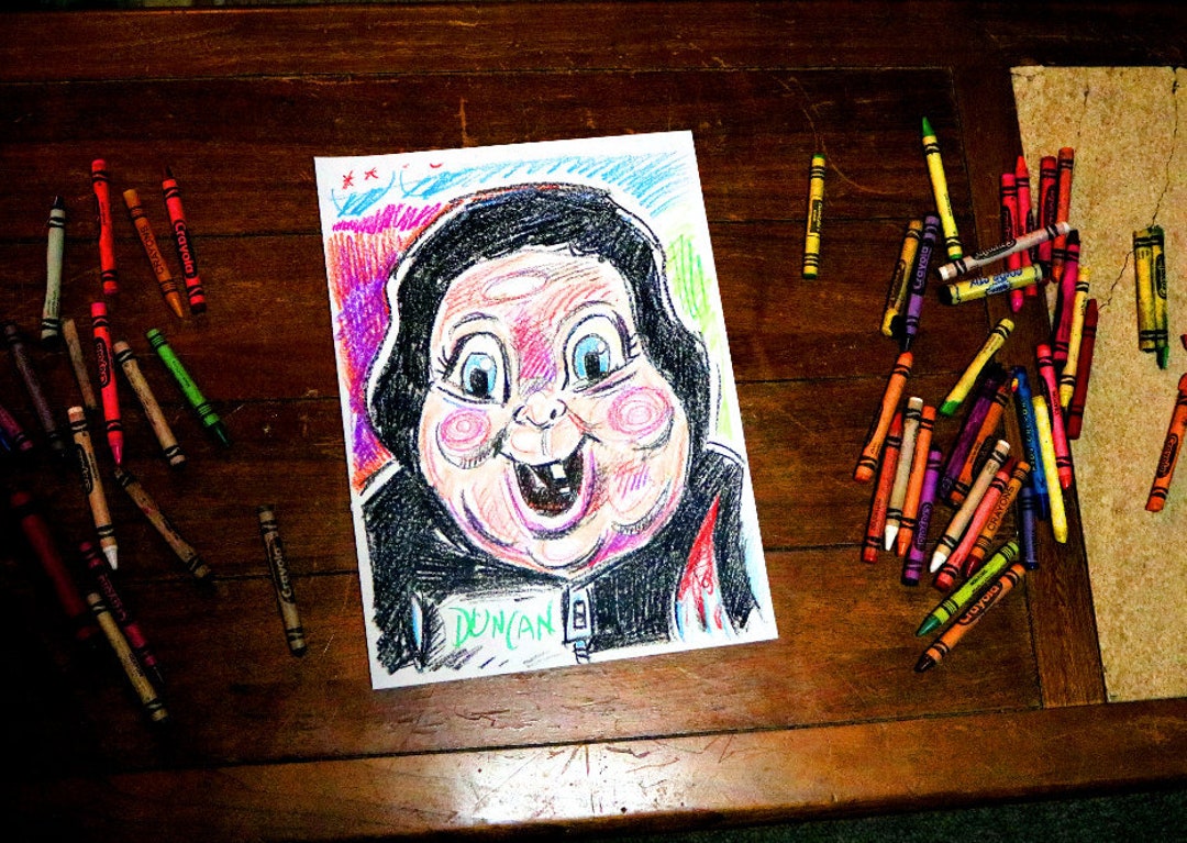 HAPPY DEATH DAY Killer Drawing by Duncan - Etsy