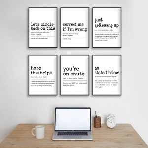 Funny Office Decor, Humorous Office Decor, Funny Home Office Decor ...