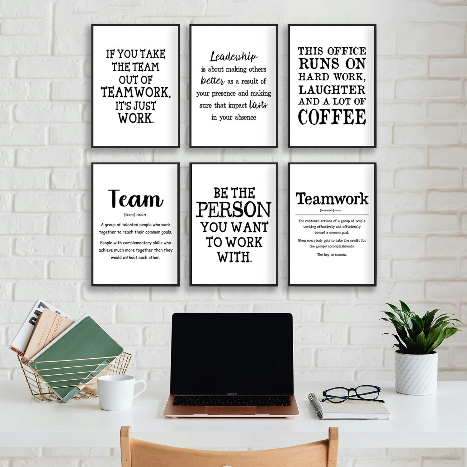 Team Office Decor, Teamwork Wall Art, Funny Team Gifts, Team Gifts ...
